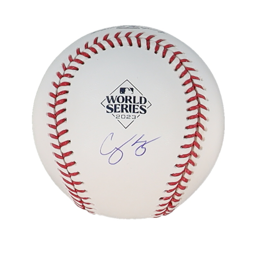 Corey Seager Signed 2023 World Series Baseball (MLB) | Pristine Auction