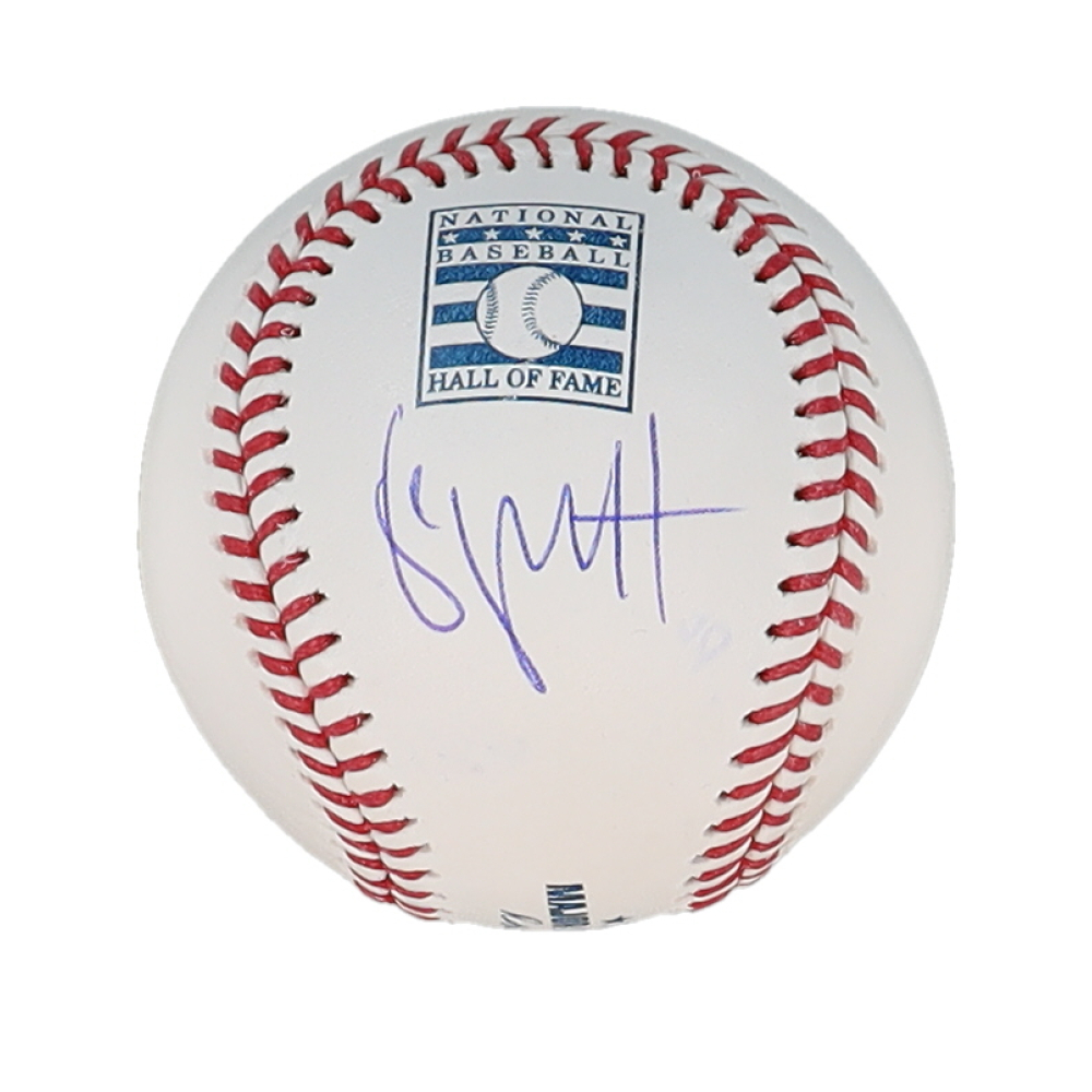 George Brett Signed OML Hall of Fame Logo Baseball (MLB) | Pristine Auction
