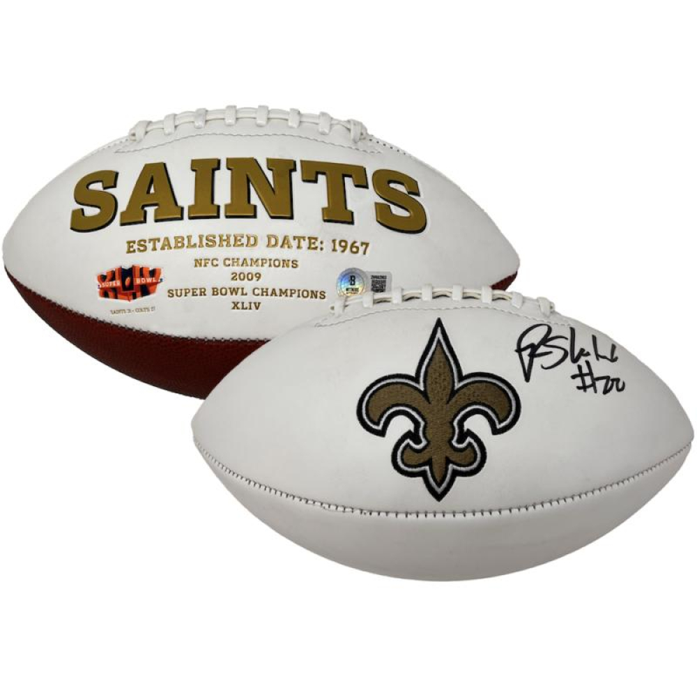 Rashid Shaheed Signed Saints Logo Football (Beckett) | Pristine Auction