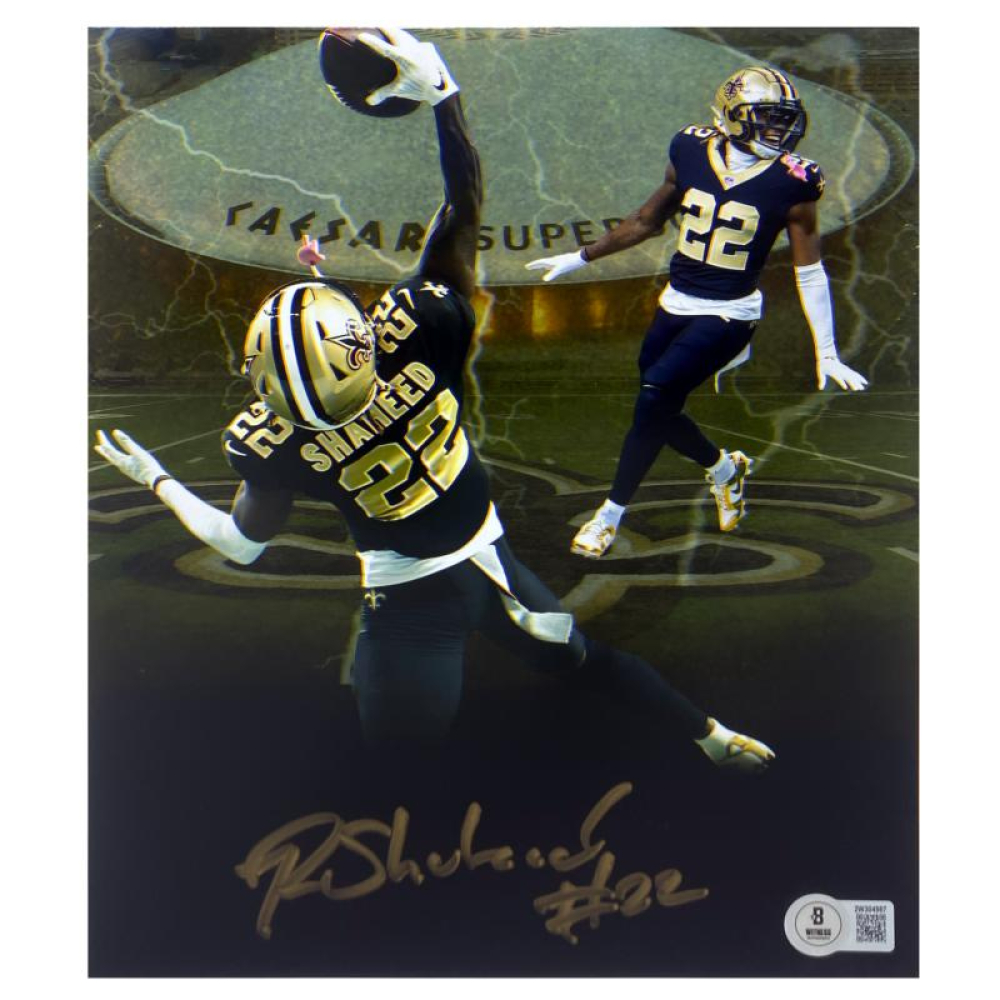 Rashid Shaheed Signed Saints 8x10 Photo (Beckett) | Pristine Auction