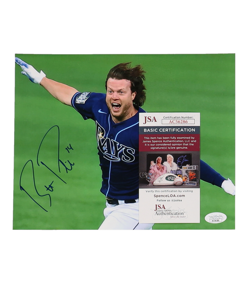 Brett Phillips Signed Rays 8x10 Photo (JSA) | Pristine Auction