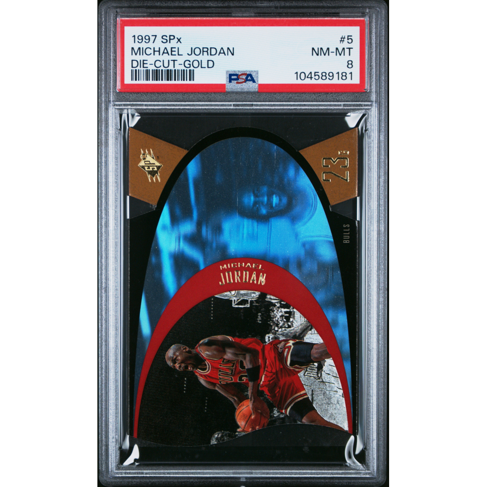 Michael Jordan 1997 SPx Die-Cut GOLD (PSA 8) | Pristine Auction