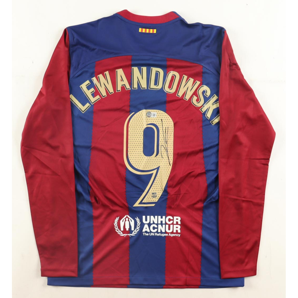 Robert Lewandowski Signed Barcelona Nike Authentic Jersey (Beckett ...