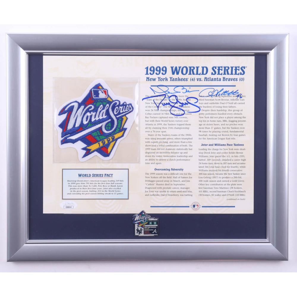 Mariano Rivera, Darryl Strawberry & Andy Pettitte Signed 1999 World ...