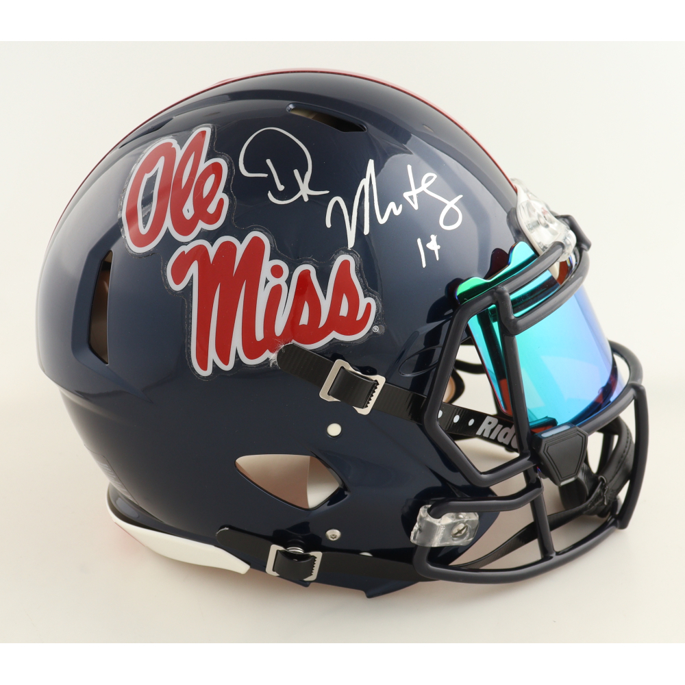 DK Metcalf Signed Ole Miss Rebels Full Size Authentic On Field Speed ...