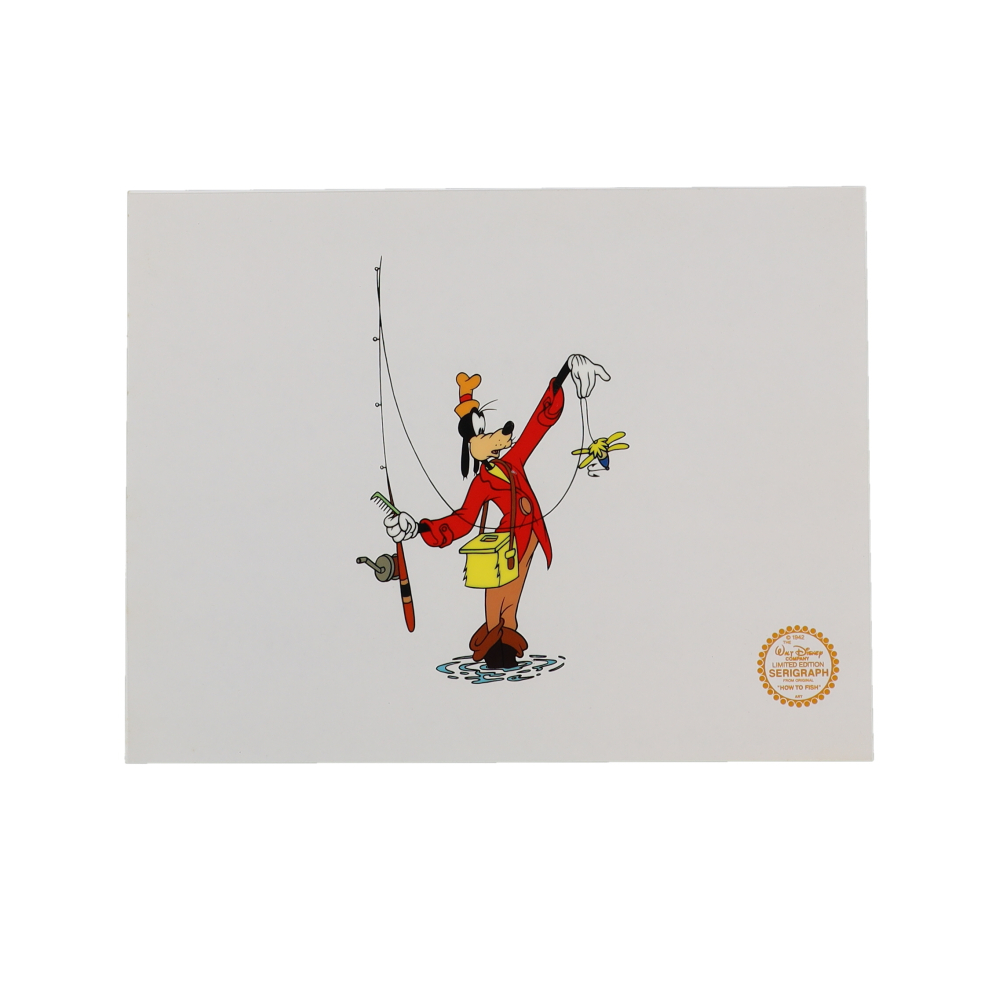 Goofy Walt Disney "Nifty Nineties" Limited Edition Animation Serigraph ...