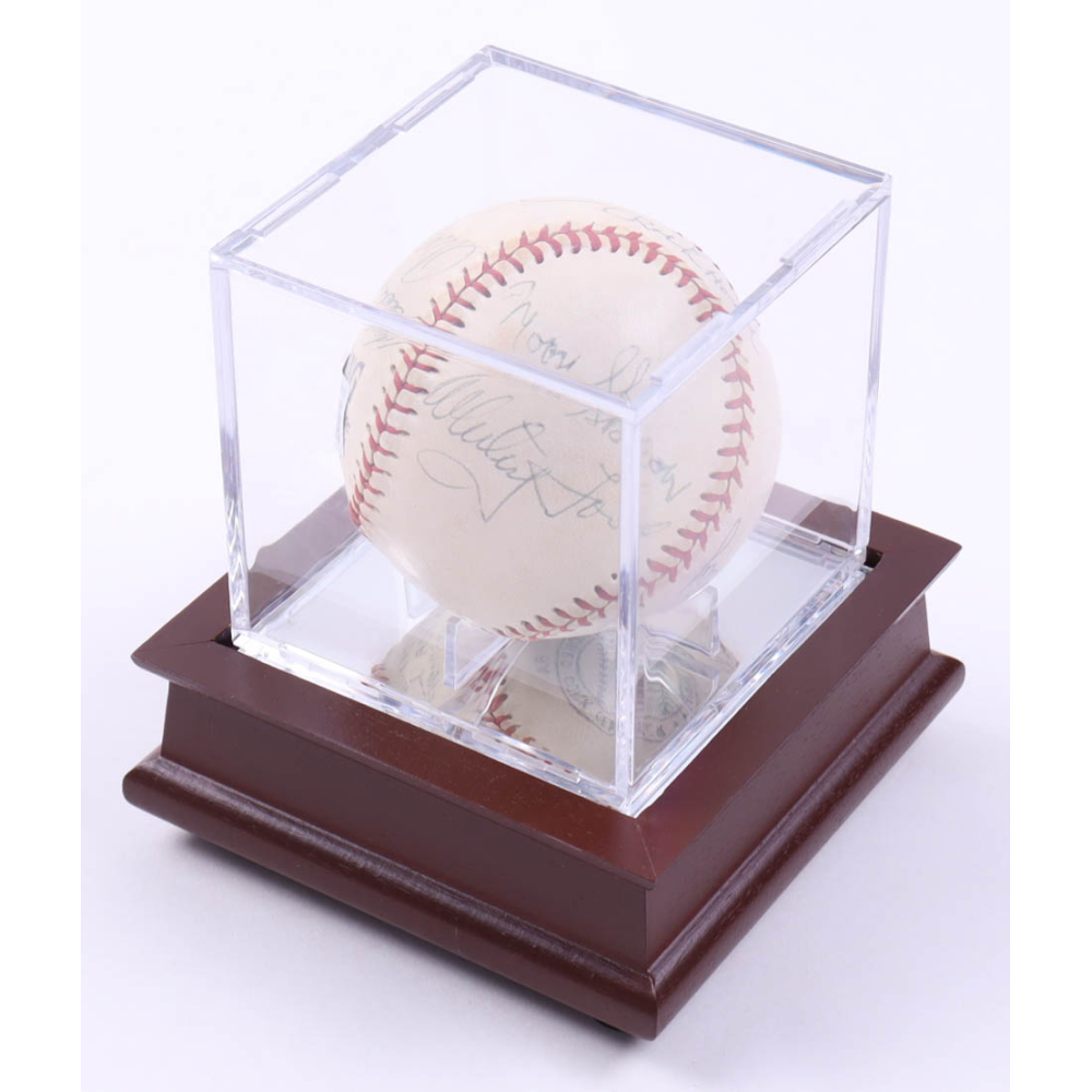 "MLB Stars & Greats" OML Baseball With Display Case Signed By (8 ...