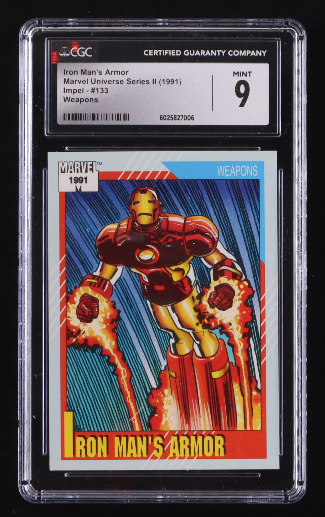 Iron Man's Armor 1991 Impel Marvel Universe II #133 (CGC 9) | Pristine ...