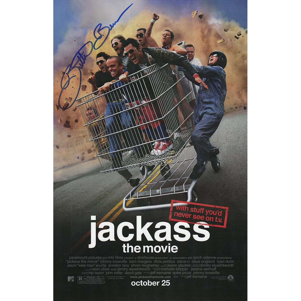 Eric 'Butterbean' Esch Signed "Jackass: The Movie" 11x17 Movie Poster ...