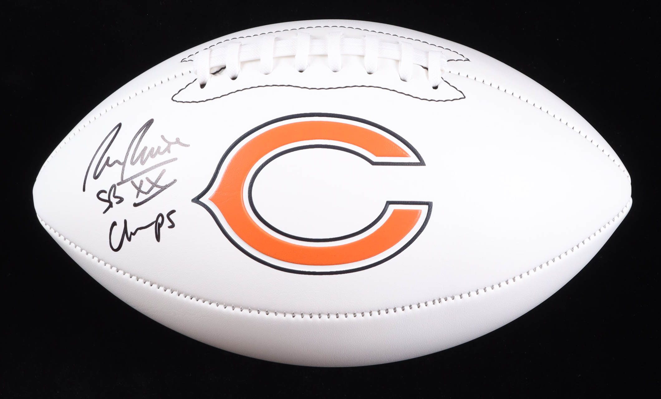 Ron Rivera Signed Bears Logo Football Inscribed "SBXX Champs" (Schwartz ...