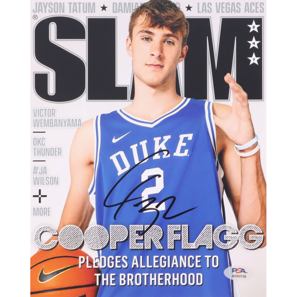 Cooper Flagg Signed Duke Blue Devils 8x10 Photo (PSA) | Pristine Auction
