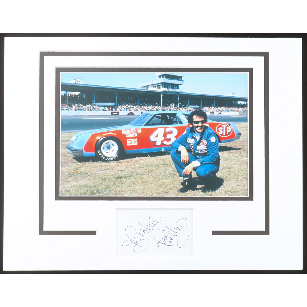 Richard Petty Signed Custom Matted Cut Display (AutographCOA ...