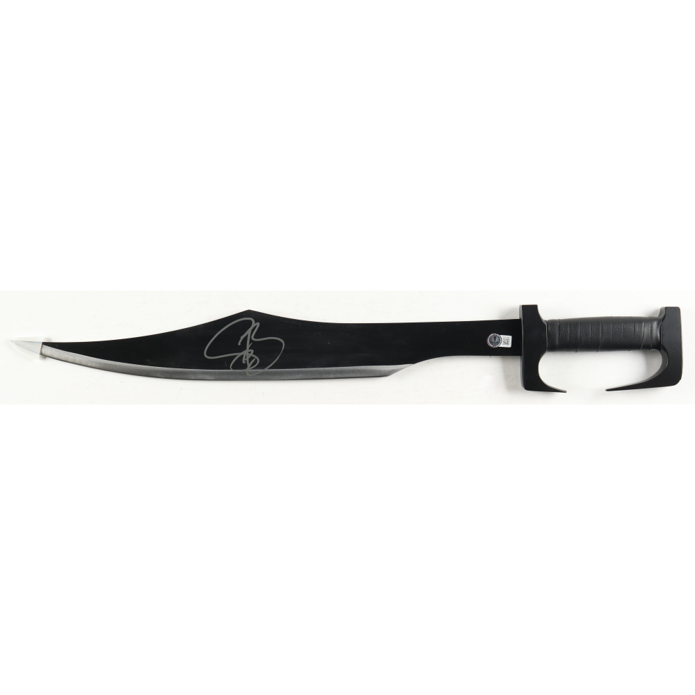 Gerard Butler Signed "300" Full-Size Replica Spartan Warrior Sword ...