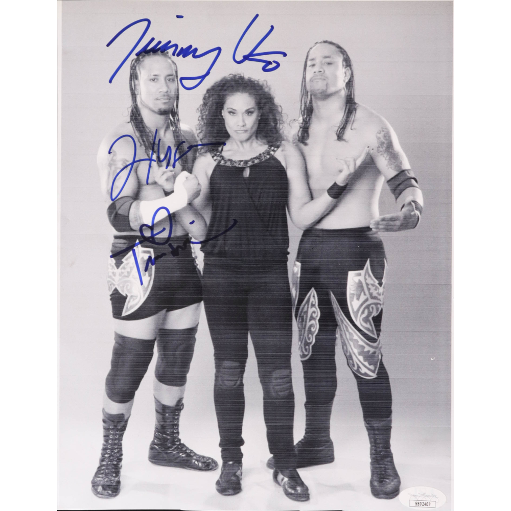 Jimmy Uso, Jey Uso & Tamina Snuka Signed WWE 8x10 Photo (JSA ...