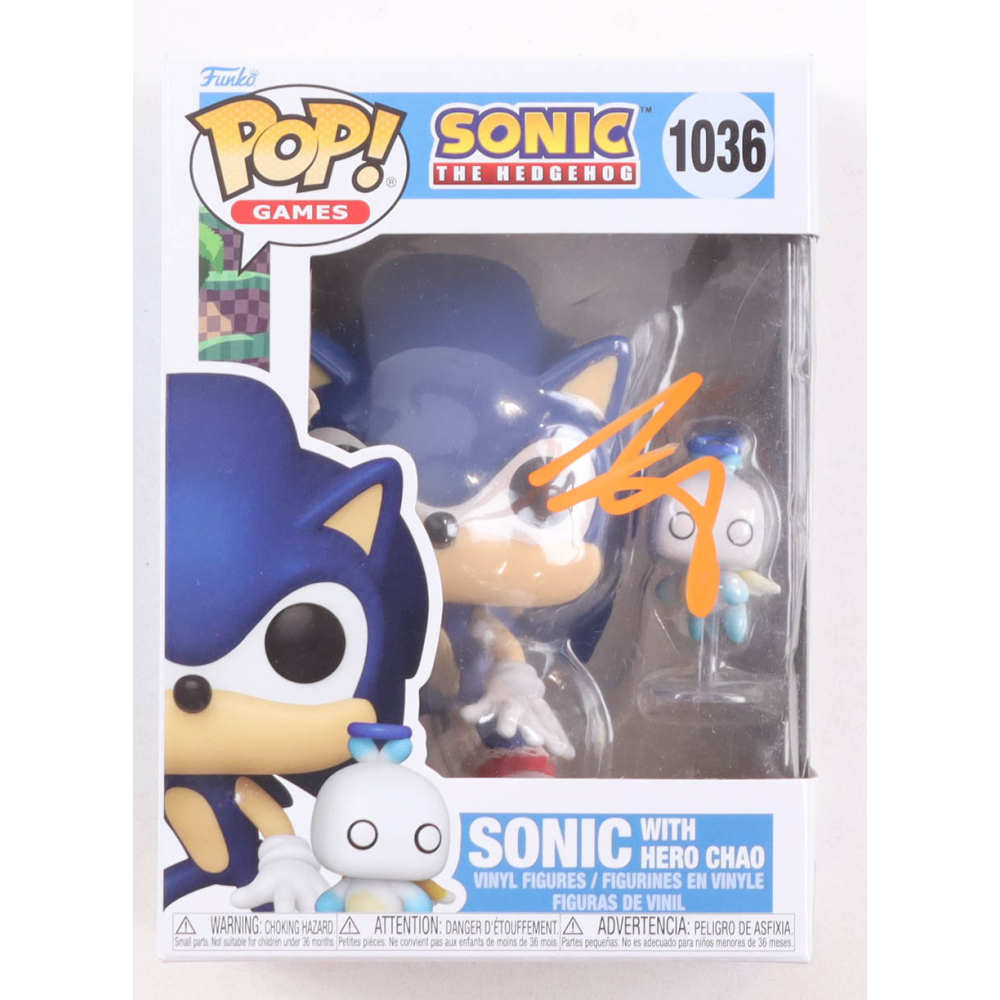 Ben Schwartz Signed "Sonic The Hedgehog" #1036 Sonic With Hero Chao ...