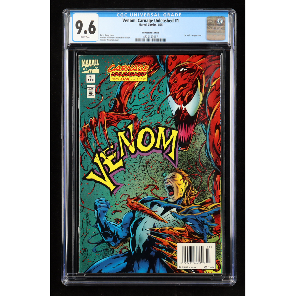 1995 "Venom: Carnage Unleashed" Issue #1 Marvel Comic Book (CGC 9.6 ...