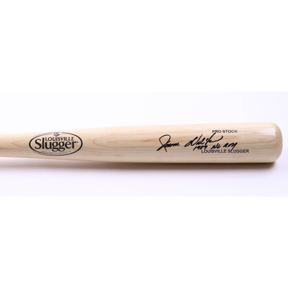 Jerome Walton Signed Louisville Slugger Baseball Bat Inscribed "1989 NL ...