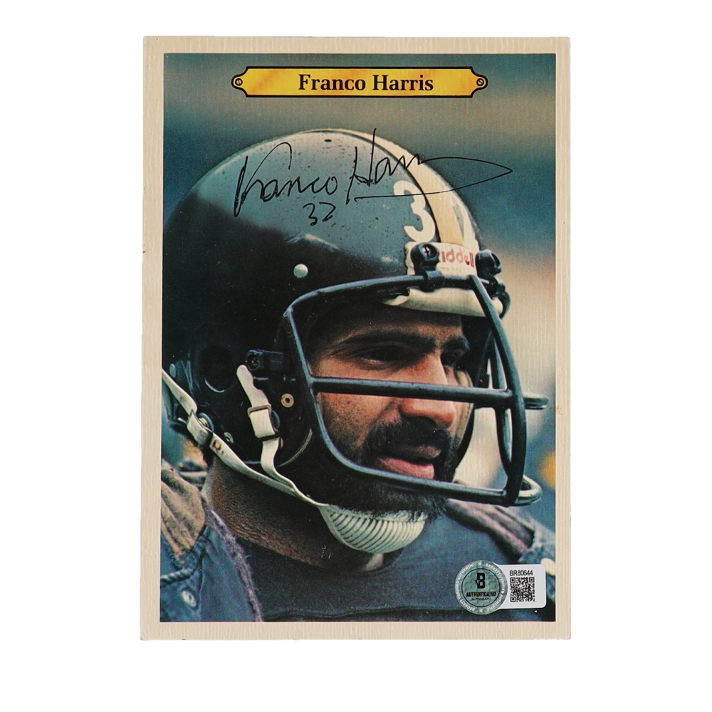 Franco Harris Signed 1980 Topps Super #1 (Beckett) | Pristine Auction