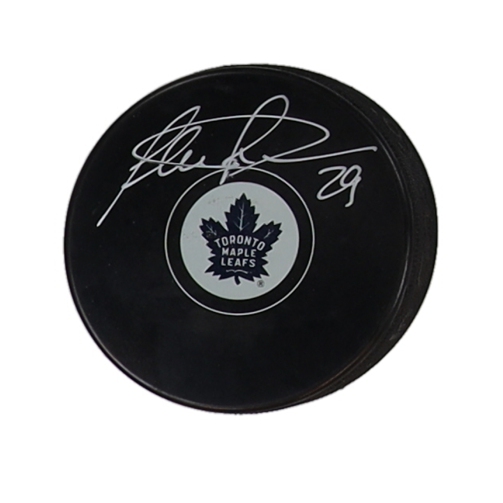 Felix Potvin Signed Maple Leafs Logo Hockey Puck (COJO) | Pristine Auction