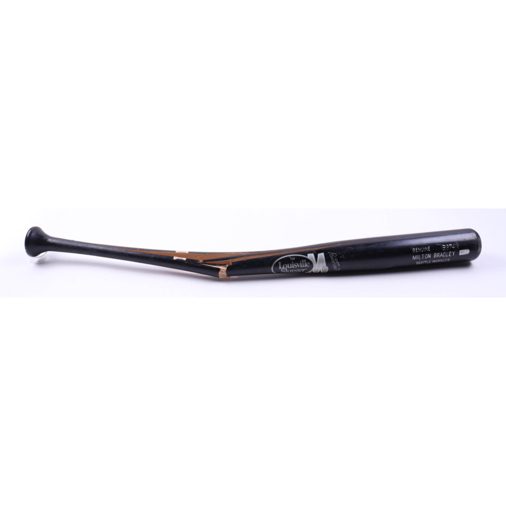 Milton Bradley Game-Used Louisville Slugger Baseball Bat (MLB ...