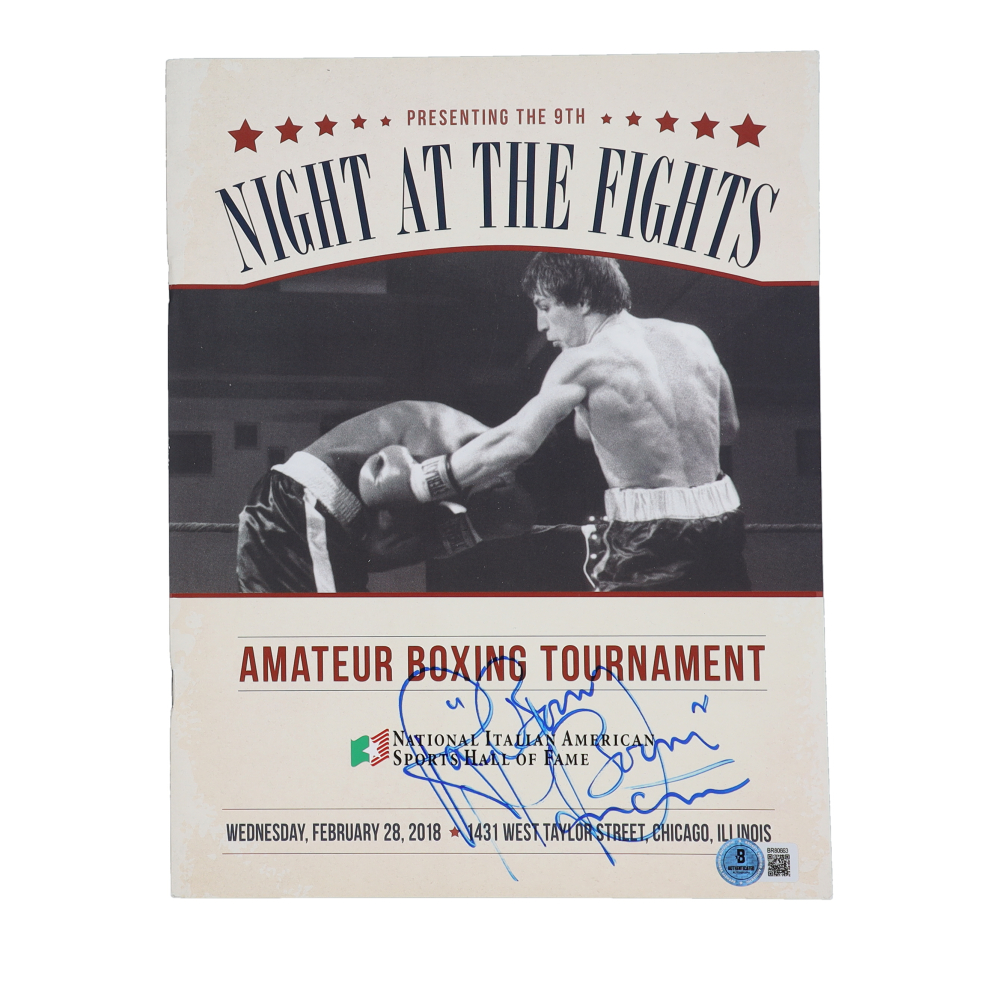 Ray "Boom Boom" Mancini Signed 2018 Boxing Tournament Program (Beckett ...