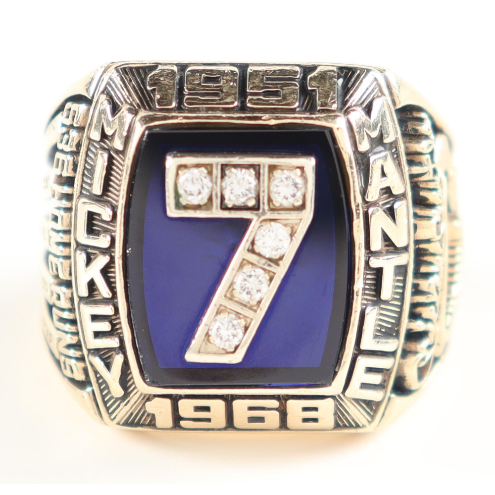 Mickey Mantle LE 1980's Career Ring #29/536 with Display Case ...