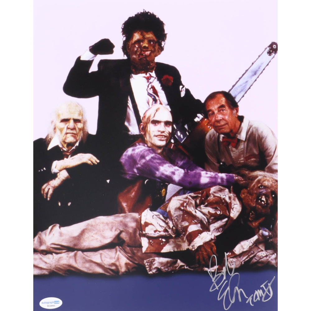 Bob Elmore Signed "The Texas Chainsaw Massacre 2" 11x14 Photo (ACOA ...
