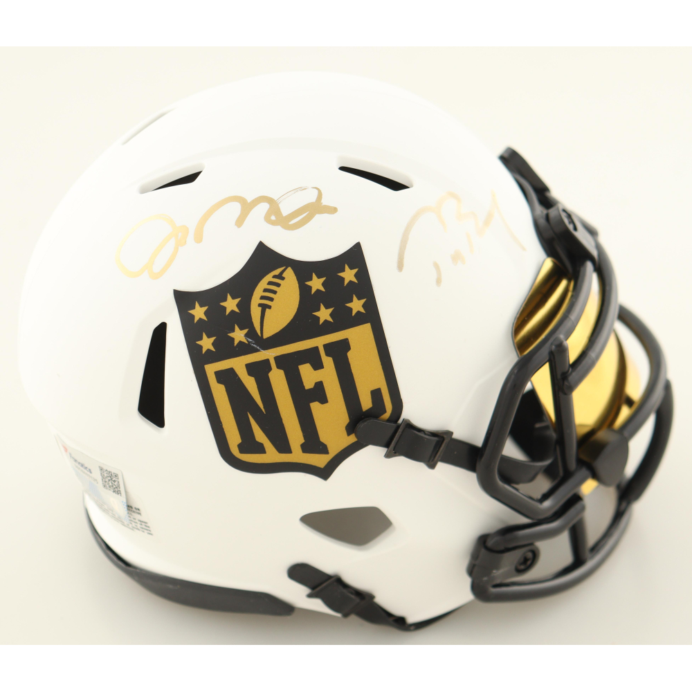 Tom Brady & Joe Montana Signed LE NFL Shield Logo Lunar Eclipse ...