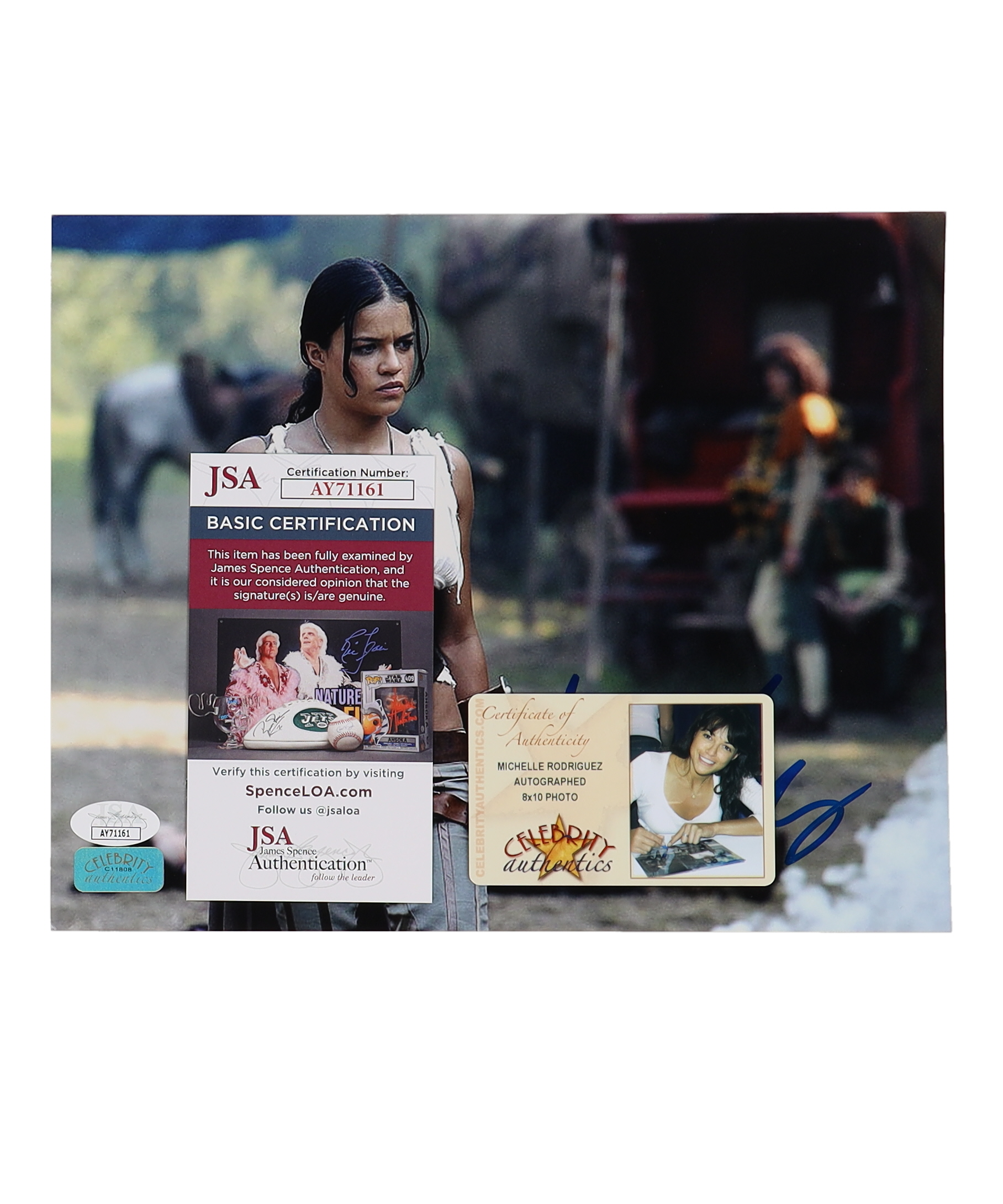 Michelle Rodriguez Signed "BloodRayne" 8x10 Photo Inscribed "Love," (JSA & Celebrity Authentics ...