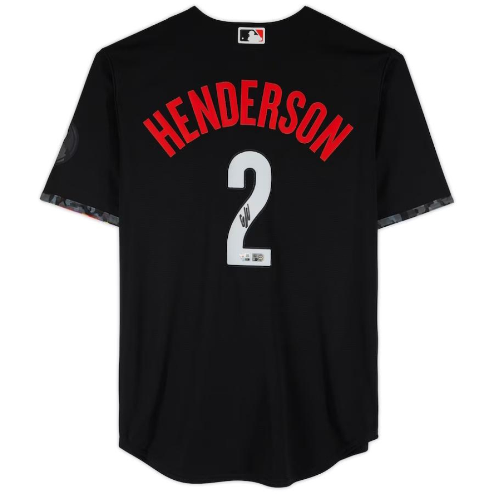 Gunnar Henderson Signed Orioles Nike Authentic Jersey (MLB & Fanatics ...
