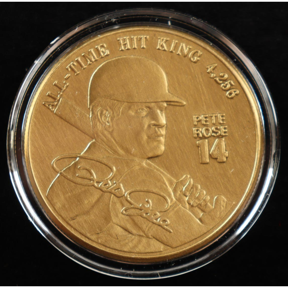 Pete Rose LE Reds Solid Bronze Coin with Case (Field Of Dreams ...