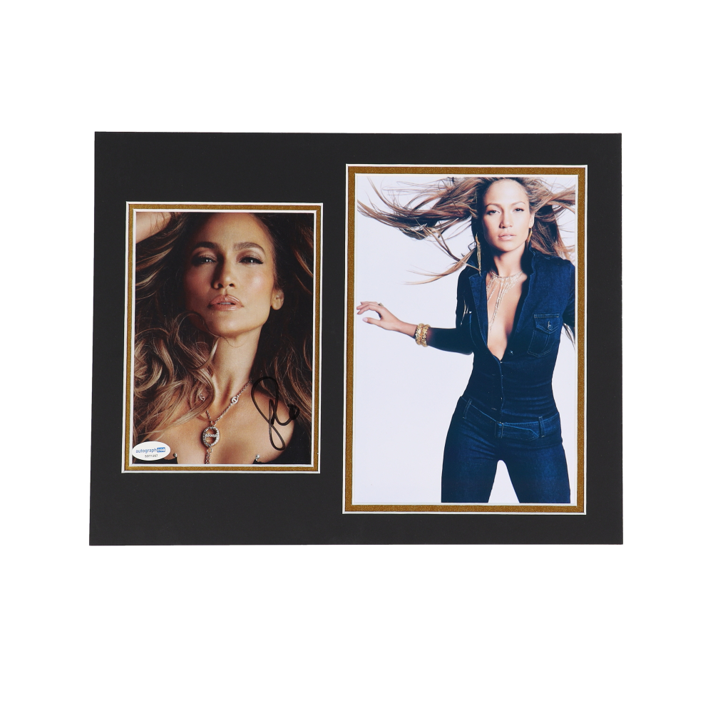 Jennifer Lopez Signed 11x14 Custom Matted Photo Display (ACOA) | Pristine Auction