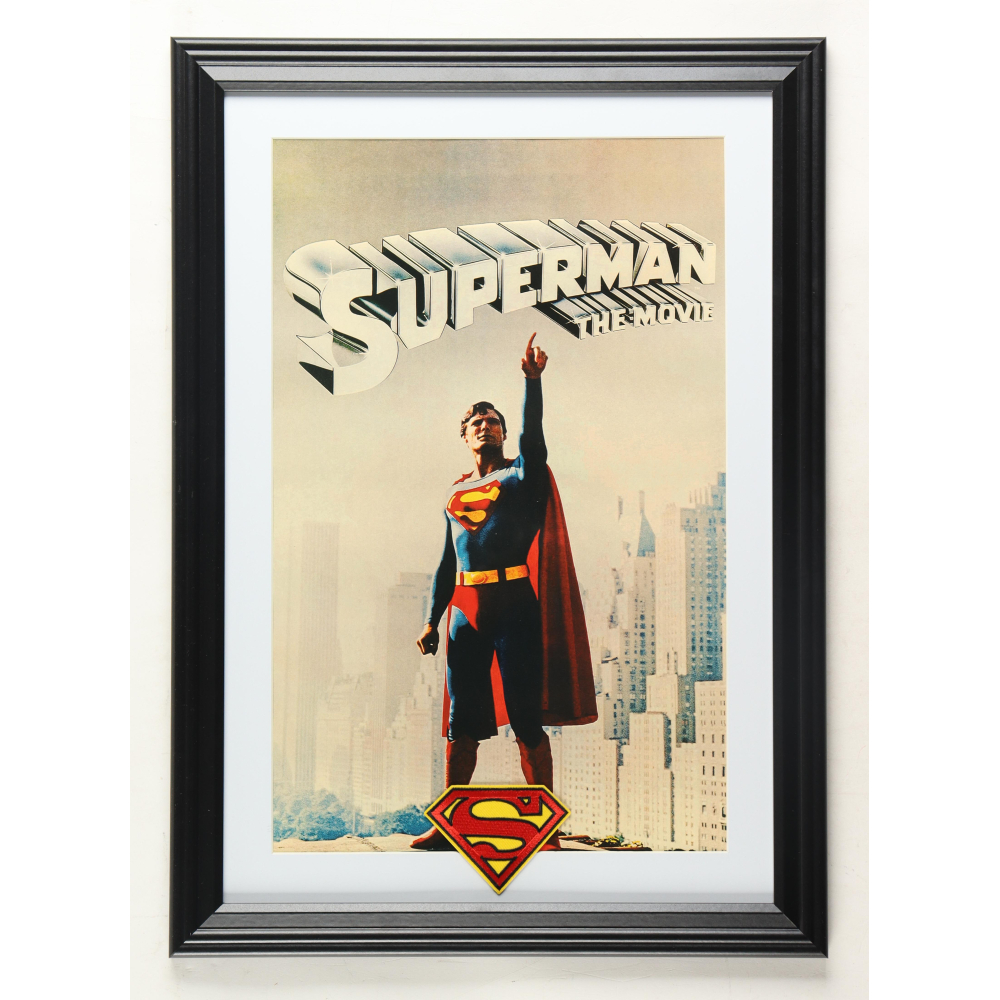 1978 "Superman: The Movie" Custom Framed Art Print Display With Cloth ...