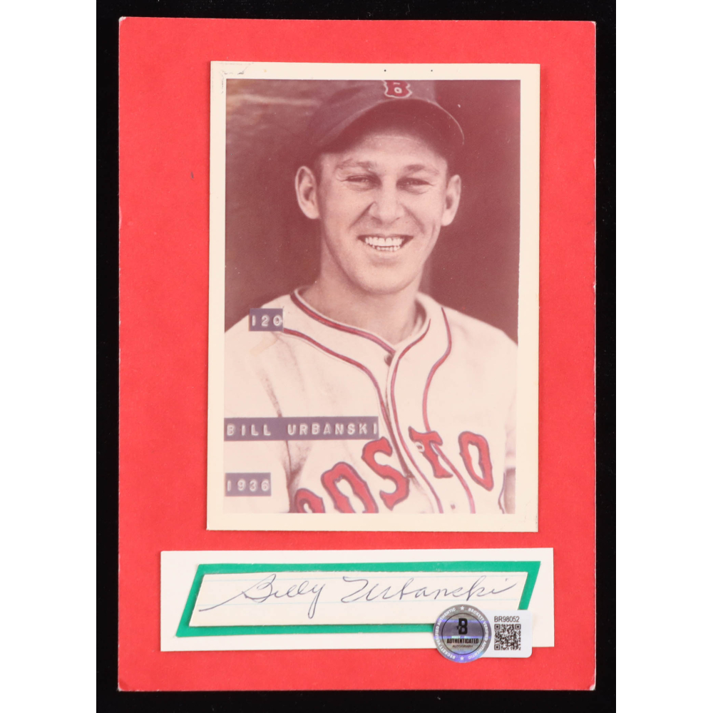 Billy Urbanski Signed Boston Braves Matted Cut (Beckett) | Pristine Auction