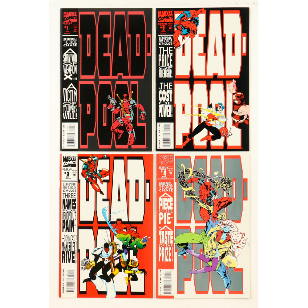 Complete Set of (4) 1993 "Deadpool: The Circle Chase" Issue #1-4 Marvel ...