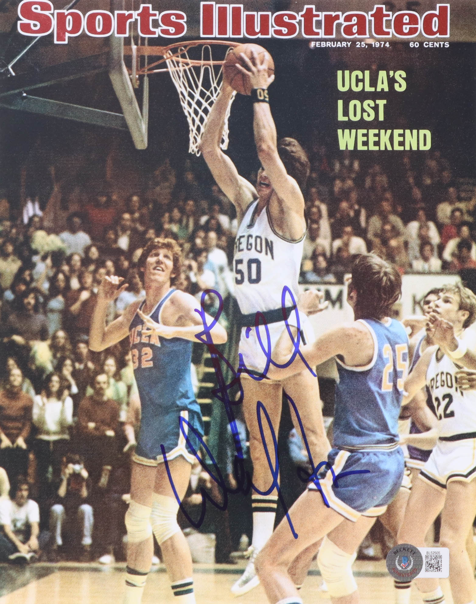 Bill Walton Signed Blazers 8x10 Photo (Beckett) | Pristine Auction