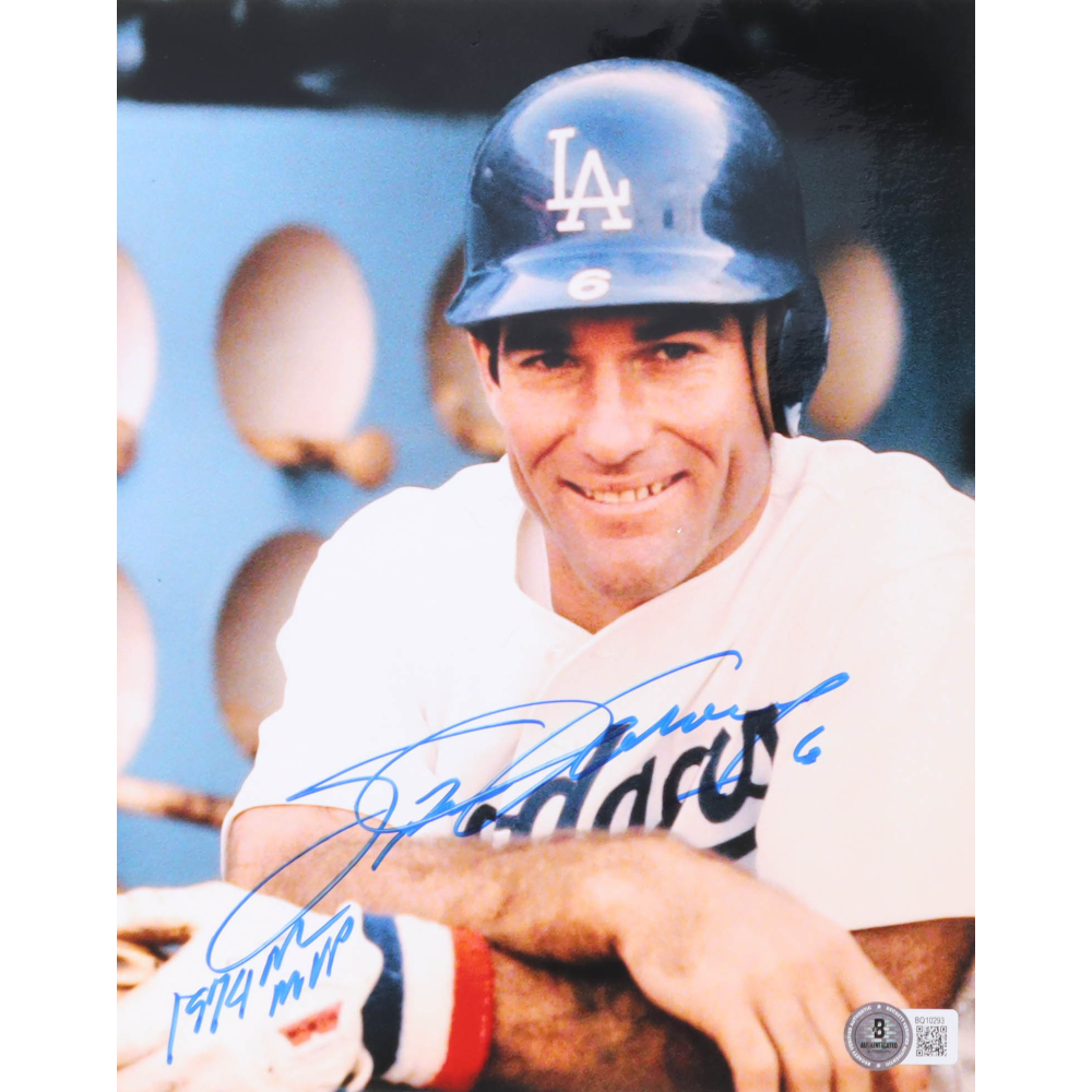Steve Garvey Signed Dodgers 8x10 Photo Inscribed "1975 NL MVP" (Beckett ...