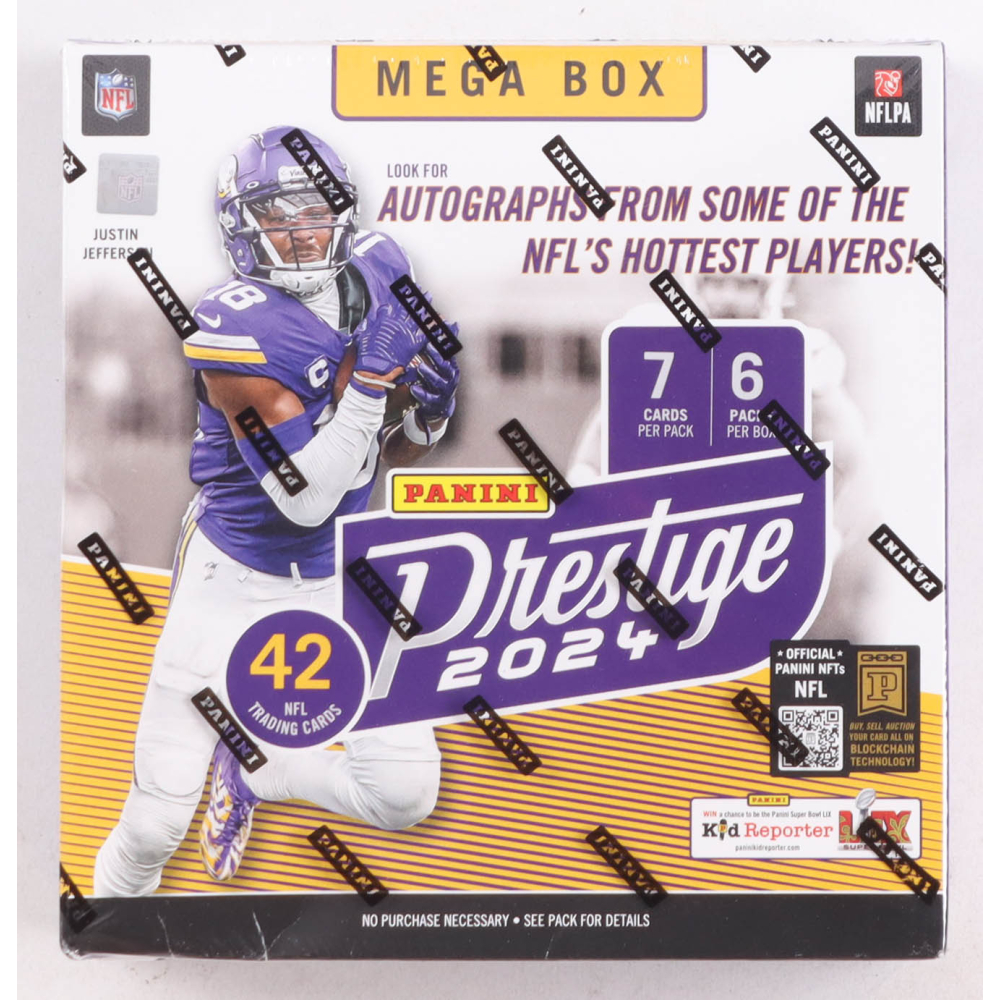 2024 Panini Prestige Football Mega Box (Hyper Parallels) with (6) Packs ...