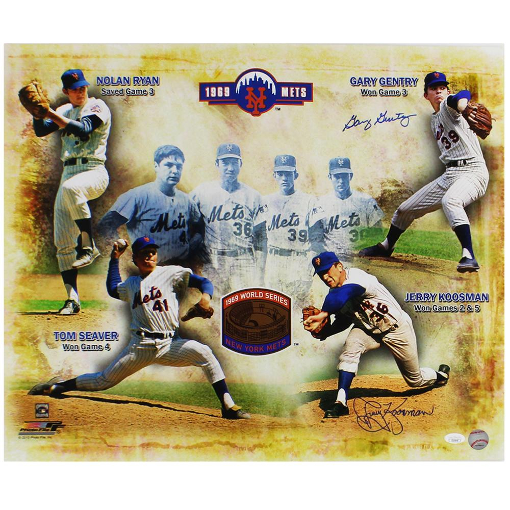 Gary Gentry & Jerry Koosman Signed Mets 20x24 Photo (JSA) | Pristine ...