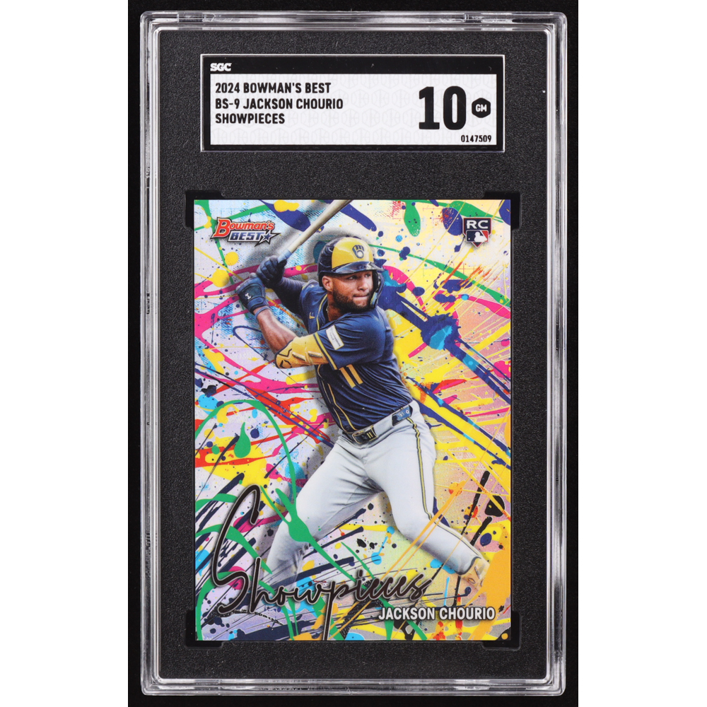 Jackson Chourio 2024 Bowman's Best Bowman Showpieces #BS9 RC (SGC 10 ...