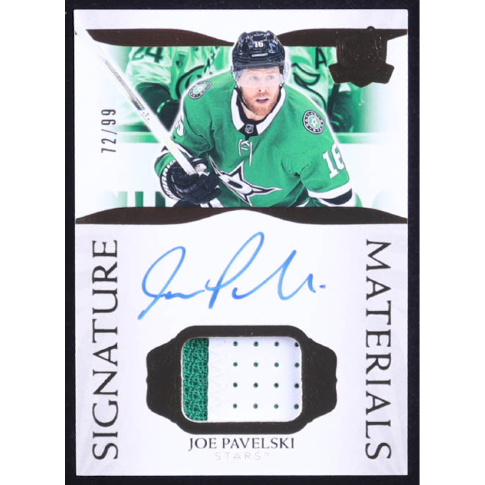 Joe Pavelski 2021-22 The Cup Signature Materials #SPPA #72/99 ...