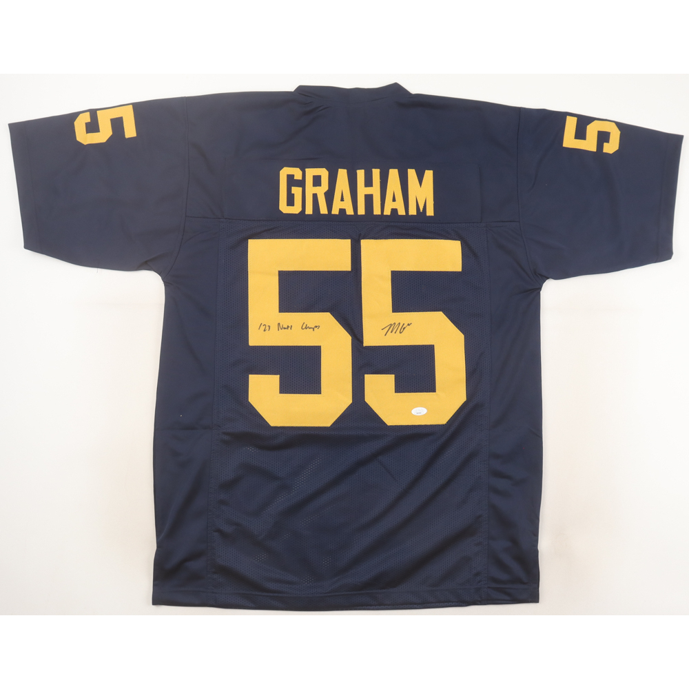 Mason Graham Signed Jersey Inscribed "23 Natl Champs" (JSA) | Pristine ...