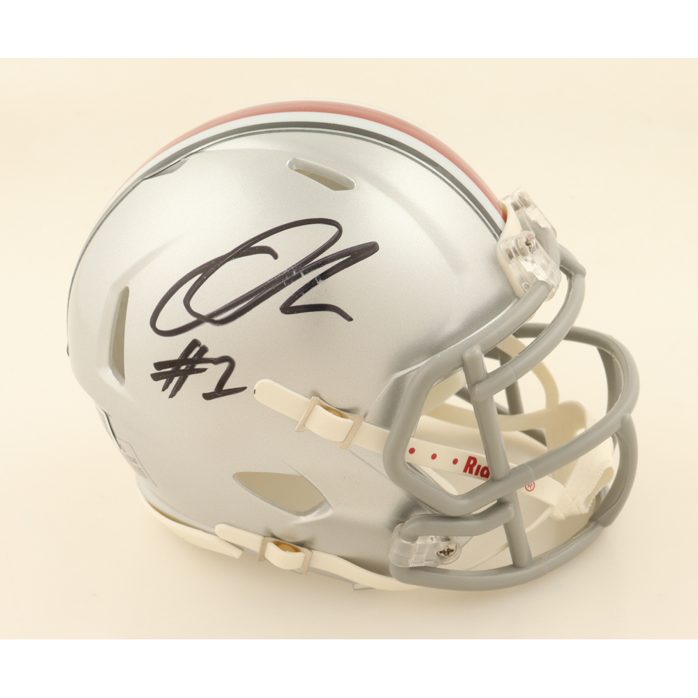 Quinshon Judkins Signed Ohio State Buckeyes Speed Mini Helmet (Beckett ...