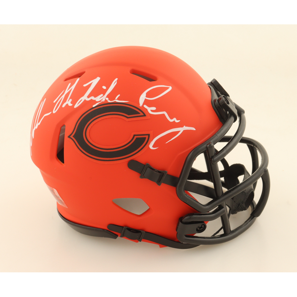William Perry Signed Bears Rave Alternate Speed Mini Helmet Inscribed ...