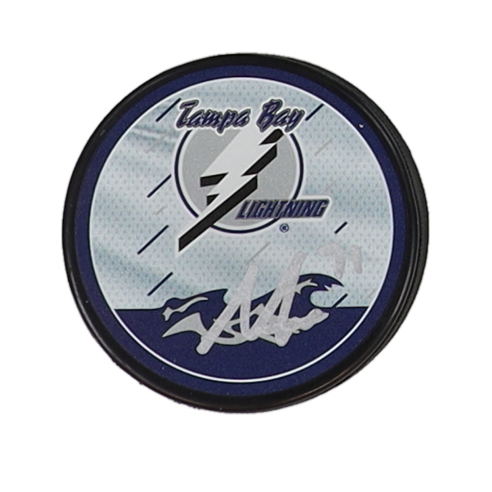 Anthony Cirelli Signed Lightning Logo Hockey Puck (JSA) | Pristine Auction