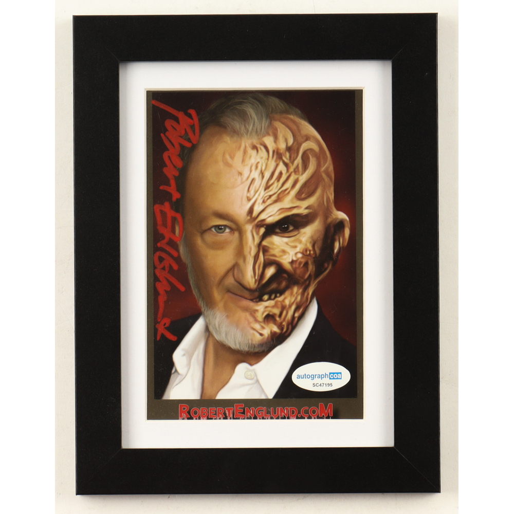 Robert Englund Signed "Nightmare on Elm Street" Custom Framed Postcard ...