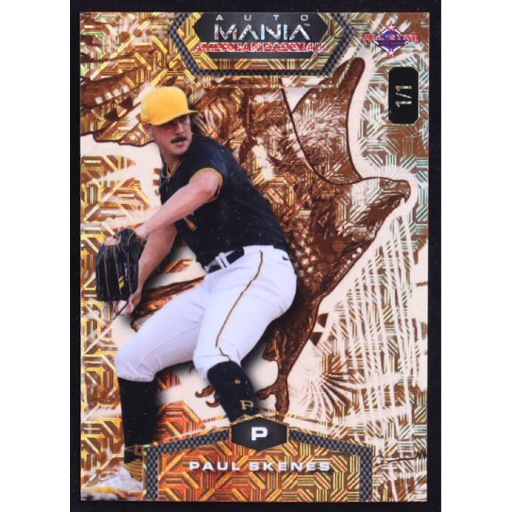 Paul Skenes 2024 Wild Card Auto Mania American Baseball Mojo #ASAHPS3 RC #1/1 | Pristine Auction