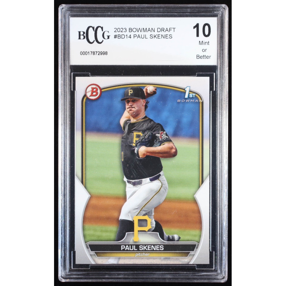 Paul Skenes 2023 Bowman Draft #BD14 RC (BCCG 10) | Pristine Auction