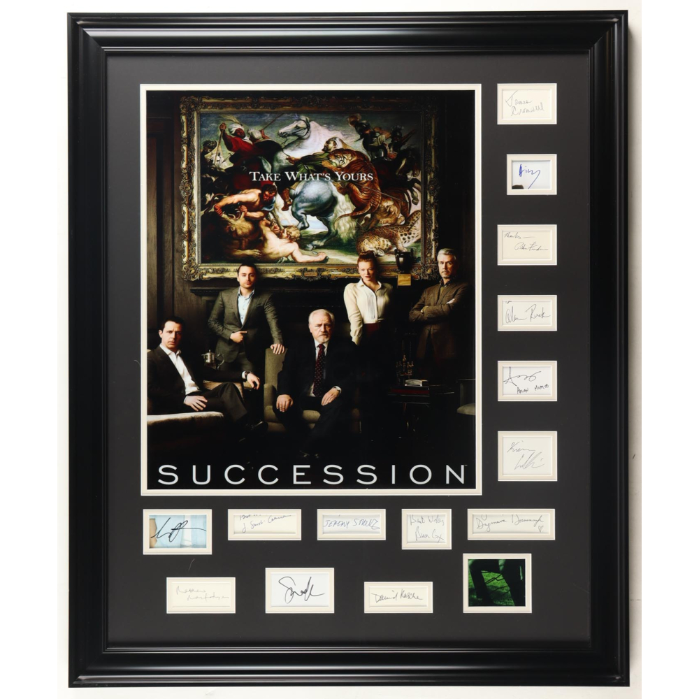 "Succession" Custom Framed Cut Display Cast-Signed By (15) with James ...