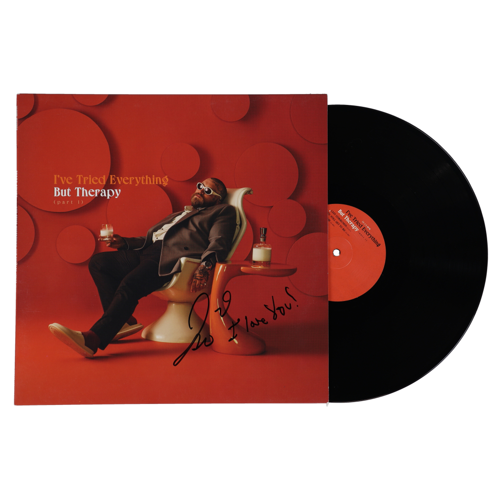 Teddy Swims Signed "I've Tried Everything But Therapy (Part 1)" Vinyl Record Album Inscribed "I ...